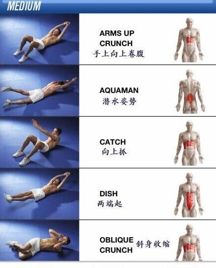 35个腹肌训练动作